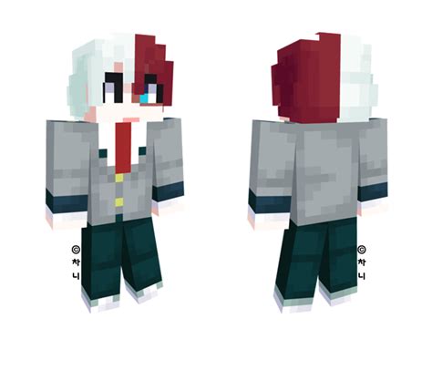 [주문제작스킨][마인크래프트 스킨 커미션]나의 히어로 아카데미아 토도로키 쇼토 네이버 블로그