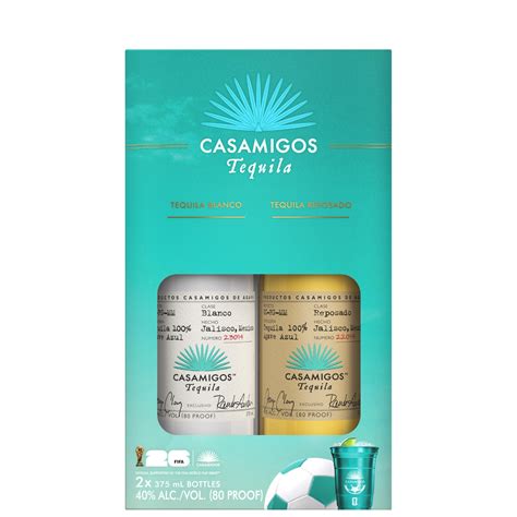 Casamigos Blanco And Reposado Tequila Fifa T Set 2x375ml Shopsk