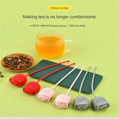 Badubg Силициеви инфузори за чай Креативни цедки за чай от листа от