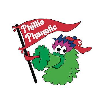 Phillies Phanatic Mascot Cartoon Logo Greeting Card For Sale By