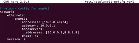 Ubuntu Netplan Example