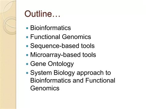 Bioinformatics And Functional Genomics Pptx Genetics Science
