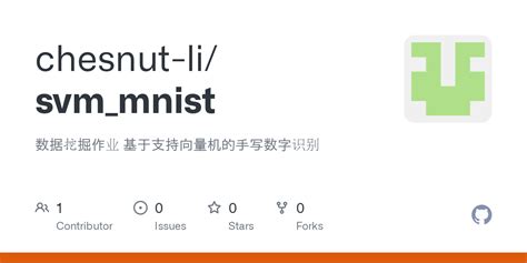 Svmmnistsvm Mnistipynb At Main · Chesnut Lisvmmnist · Github