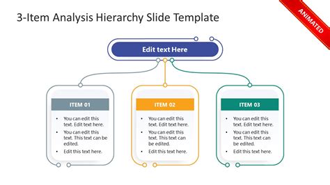 3 Item Analysis Hierarchy Powerpoint Template 3 Item Analysis Hierarchy Powerpoint Template