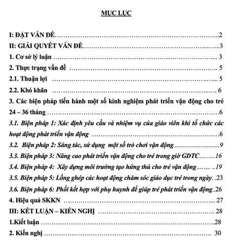 SKKN Một số kinh nghiệm phát triển vận động cho trẻ 24 36 tháng