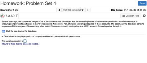 Solved Homework Problem Set 4 Save Score 2 Of 5 Pts 9 Of 9