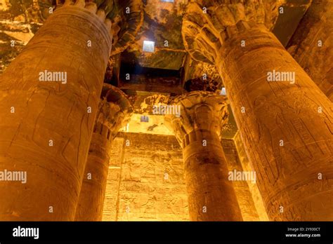 Marvel At The Engineering Feat Of The Massive Columns Of The Edfu