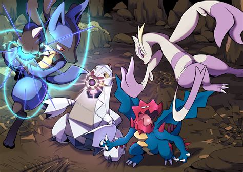 Lucario Mienshao Duraludon And Druddigon Pokemon Drawn By Q Chan Danbooru
