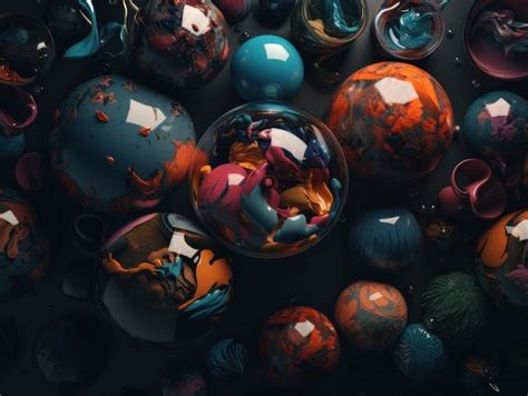 Premium Photo Composition With Abstract Geometric Shapes And