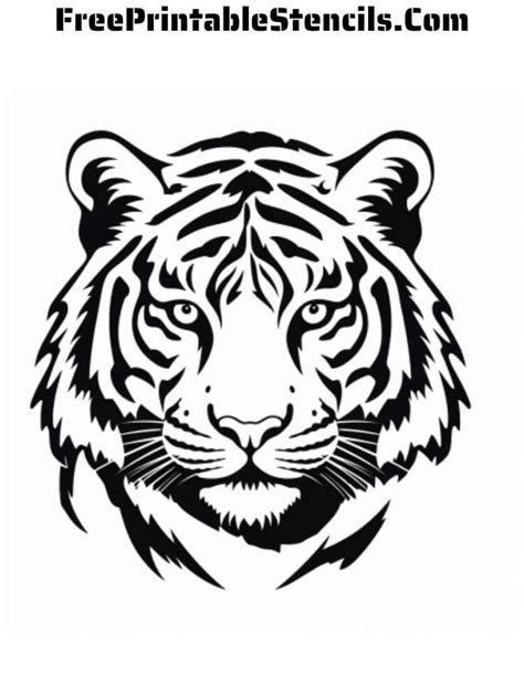 Tiger Stencil Printable