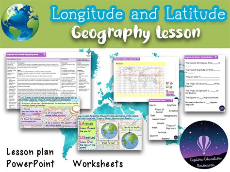 Ks2 Latitude And Longitude Lesson Map Skills For Years 3 6 Geography Teaching Resources