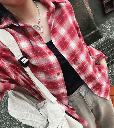 이버라킴 버라소장인기재진행 남녀공용 커플 체크 박시 오버핏 셔츠 남방 위시버킷