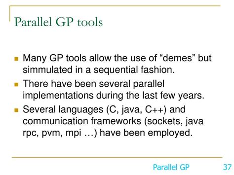 Ppt Parallel Genetic Programming Powerpoint Presentation Free Download Id4205157