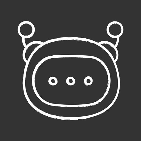 Chatbot Message Chalk Icon Chat Bot Artificial Conversational Entity
