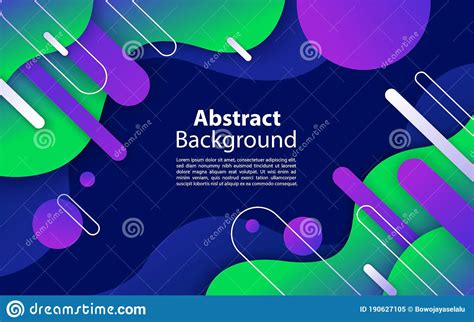 Abstract Background With Dynamic And Geometric Shape Composition Stock Vector Illustration Of