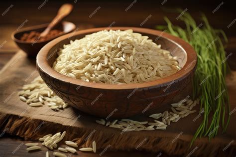 Premium Ai Image Super Kernel Basmati Rice Long Grain Variety