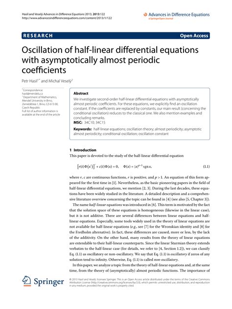 Pdf Conditional Oscillation Of Riemann Weber Half Linear Differential Equations With
