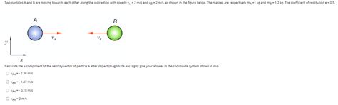 Solved Calculate The X Component Of The Velocity Vector Of Chegg Com