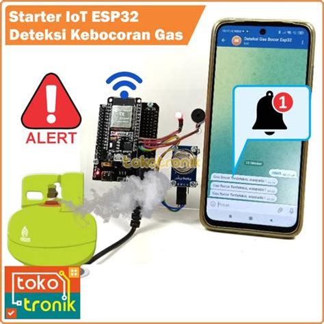 promo esp32 iot kit deteksi gas bocor kab bantul tokotronik