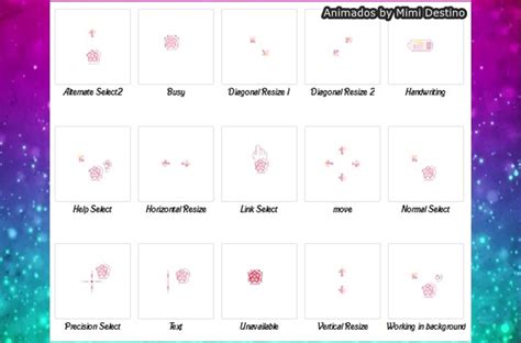 Kawaii Cute Pink Little Flower Cursors Set Animate By Nalexnu On Deviantart