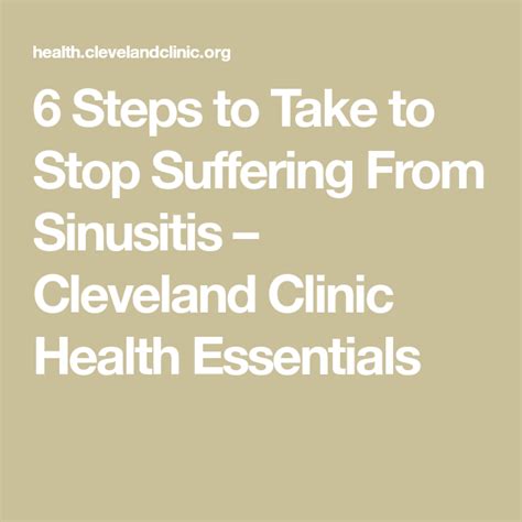 Steps To Take To Stop Suffering From Sinusitis