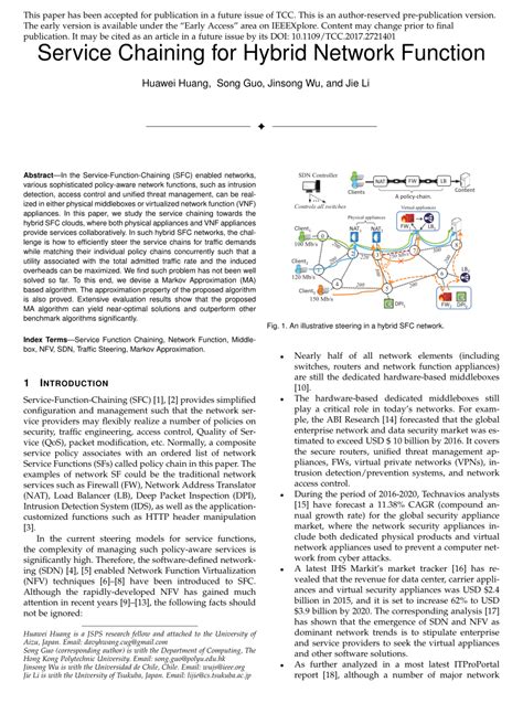 Pdf Service Chaining For Hybrid Network Function