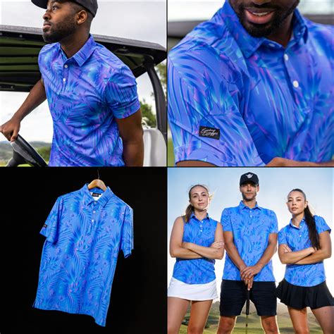 Blue Lagoon Sunday Swagger Golf Polo