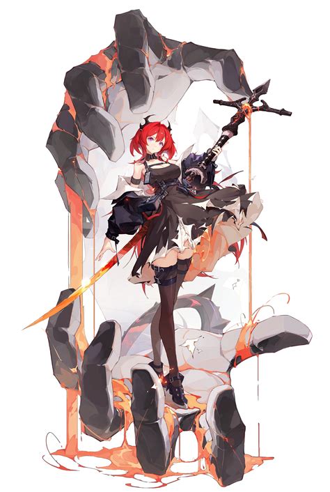 Surtr Arknights Image By Zhuxingdong Zerochan Anime Image Board