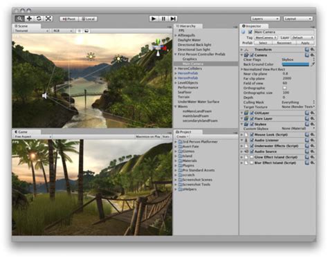 Unity D基础教程 界面学习