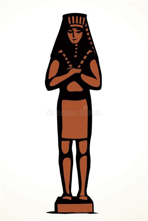 Egyptian Column Line Drawing Stock Illustrations 56 Egyptian Column