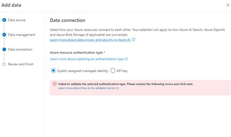 Issue With Azure Openai Use Your Own Data Feature Stuck At Data