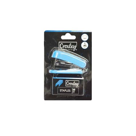 Croxley Mini Stapler Blue A5 Cash And Carry