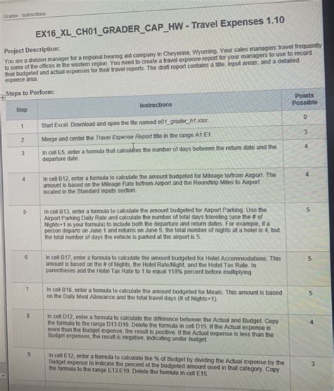 Grader Instructions EX XL CH GRADER CAP HW Chegg Com