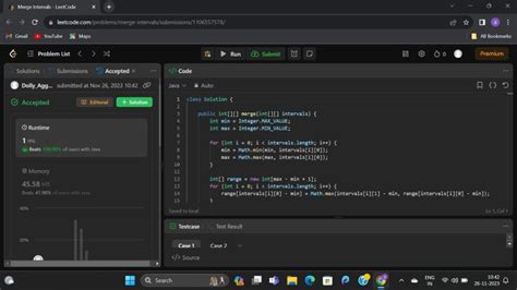 Coding Challenge Merging Intervals In An Array Dolly Aggarwal Posted On The Topic Linkedin