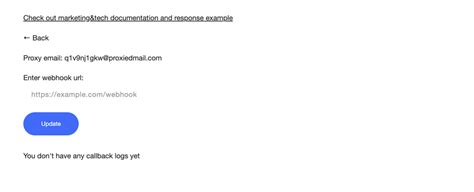 Receiving Callbacks On Emails ProxiedMail API Docs