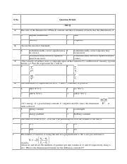Dimensions Equations And Errors In Physics Course Hero
