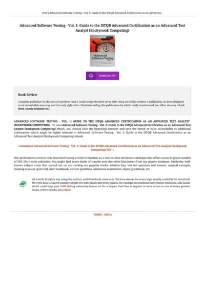File Advanced Software Testing Vol 1 Guide To The Ist 9781933952192