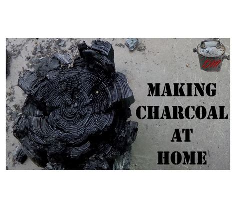 Making Charcoal At Home Free DIY Fuel Making Charcoal How To Make Drawing Survival