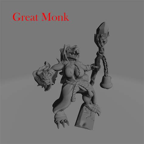 Ratman Monks Female Fantasy Miniature Female Skaven Grimdark Monster