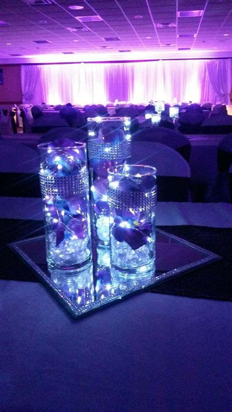 Purple Wedding Centerpieces Quinceanera Decorations