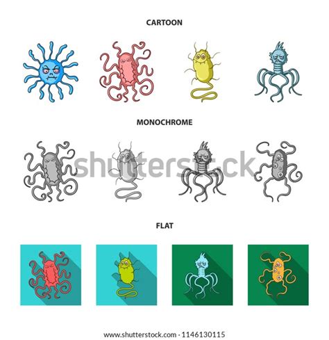 Different Types Microbes Viruses Viruses Bacteria 库存插图 1146130115 Shutterstock