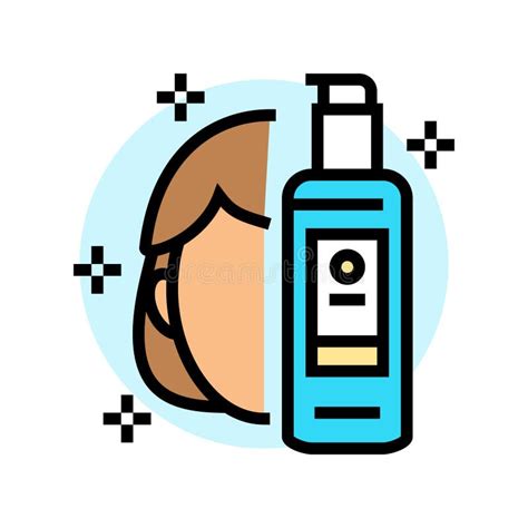 Cleanse Face Face Cleanser Intimate Care Color Icon Vector Illustration