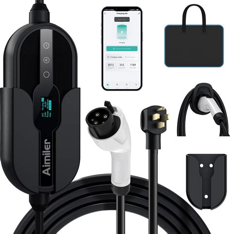 Aimiler Level 2 Electric Vehicle Ev Charger32amp 220v 240v Nema 14
