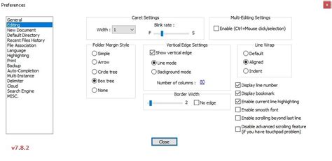 missing important editing settings in v8 1 1 notepad community