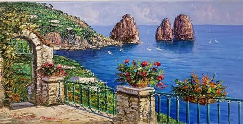 Domenico Caiazza 1953 Terrazza Sui Faraglioni Di Capri Catawiki