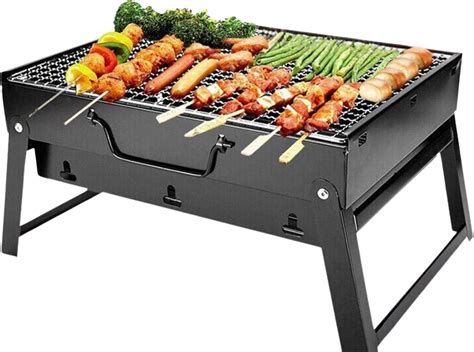 Adeptna Portable Folding Charcoal Bbq Table Top Grill Ideal For Garden Camping Travel