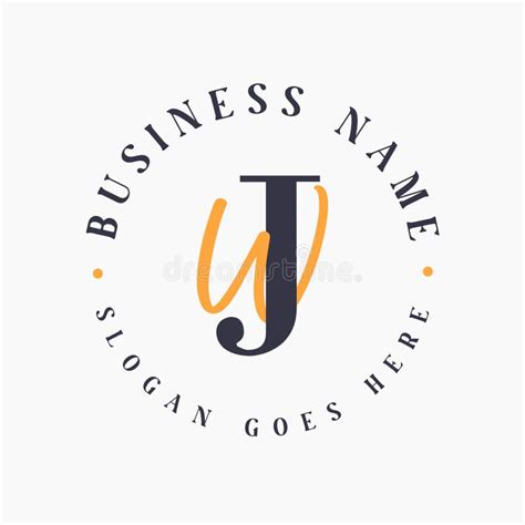 Elegant Letter Jw Initials Logo For Corporate Branding Jw Lettermark Logo For Fashion And