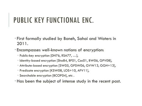 Ppt Functional Encryption And Property Preserving Encryption Powerpoint Presentation Id4855232