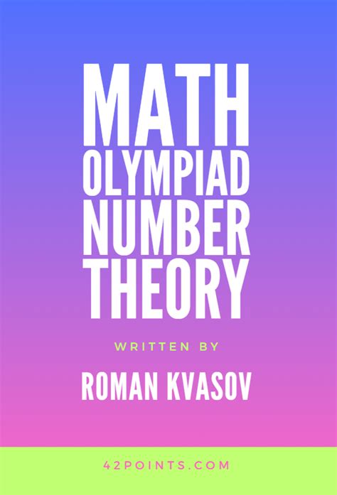 Math Olympiad Number Theory Book 42 Points