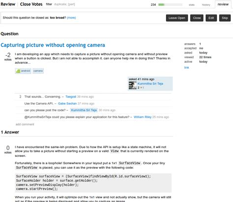 Please Put Answers Underneath Questions In Close Review Queue Meta